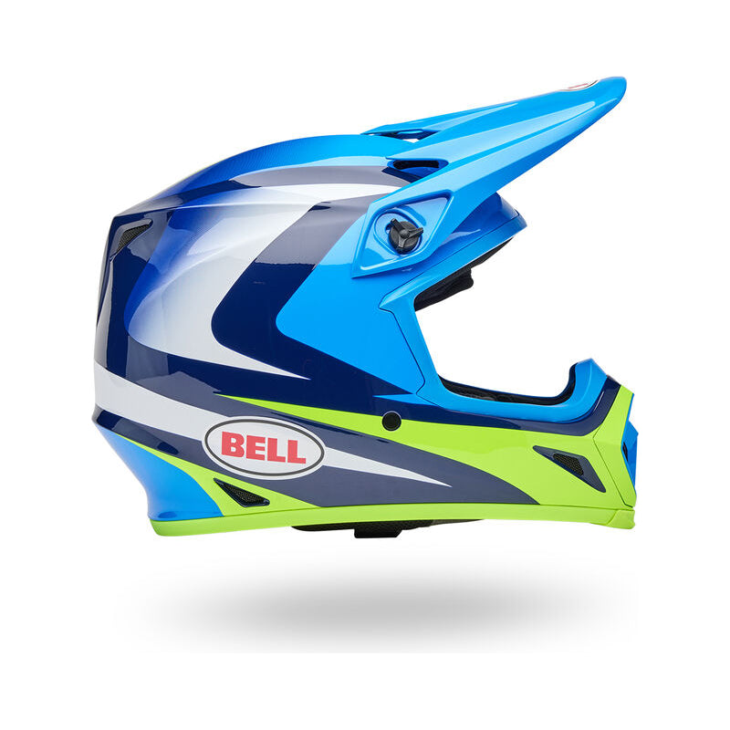 Bell Powersports MX-9 MIPS Blue/Hiviz Yellow Jackal Medium - Open Box ...